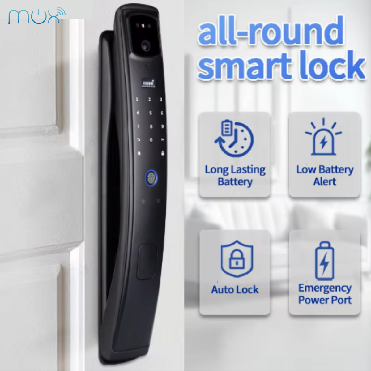 Smart 3D Face Door Lock: Advanced Facial Recognition & Keyless Home ...